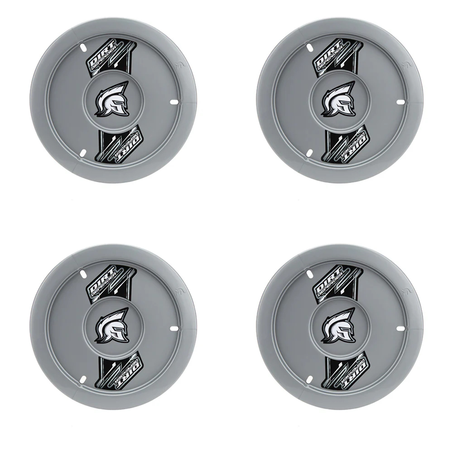 Dirt Defender 15 x 8 Gen II Solid Wheel Covers Mud Covers Grey 4 Pack ...
