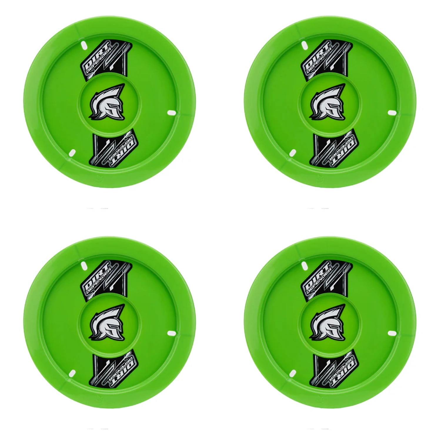 Dirt Defender 15 x 8 Gen II Solid Wheel Covers Mud Covers Neon Green 4 ...