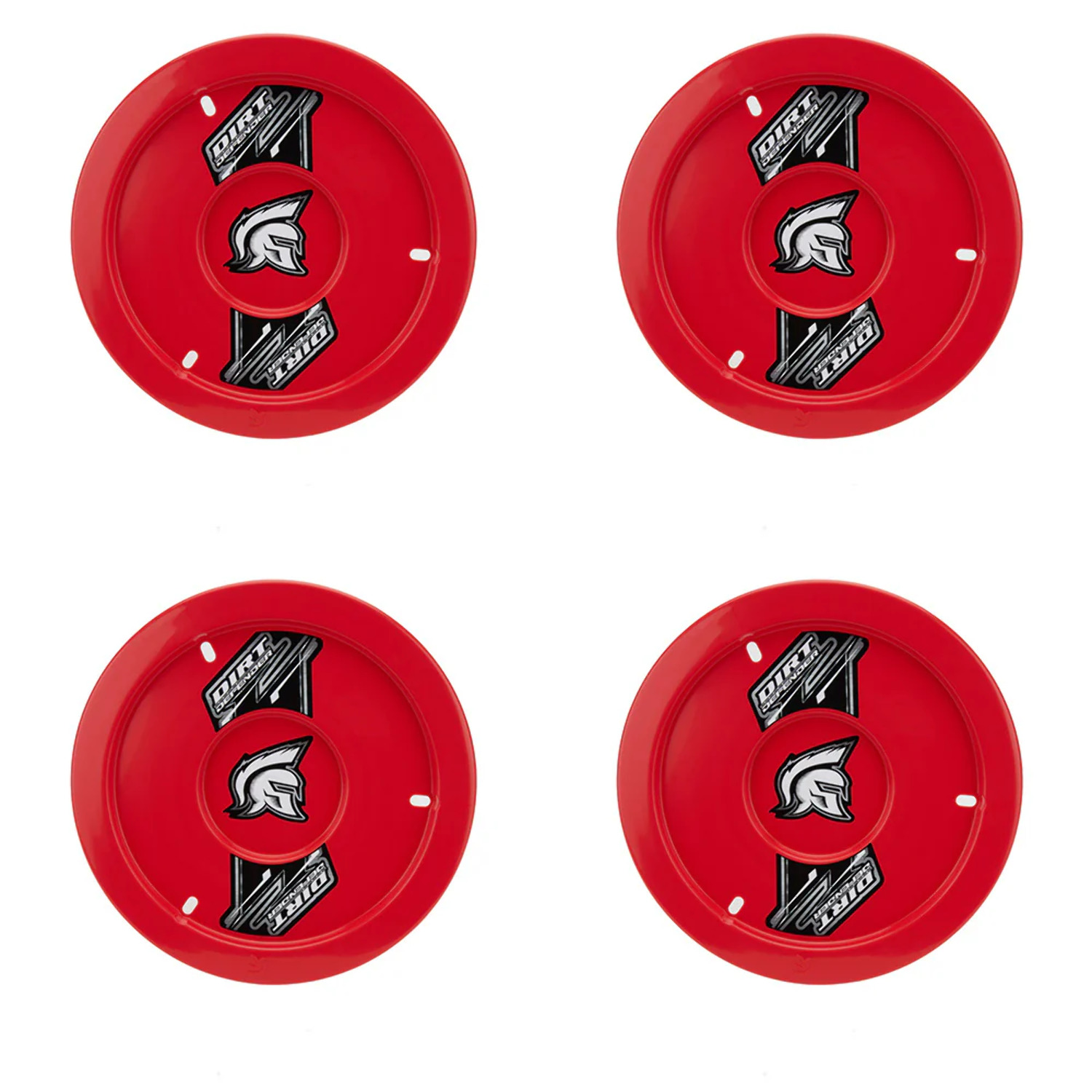 Dirt Defender 15 x 8 Gen II Solid Wheel Covers Mud Covers Red 4 Pack ...
