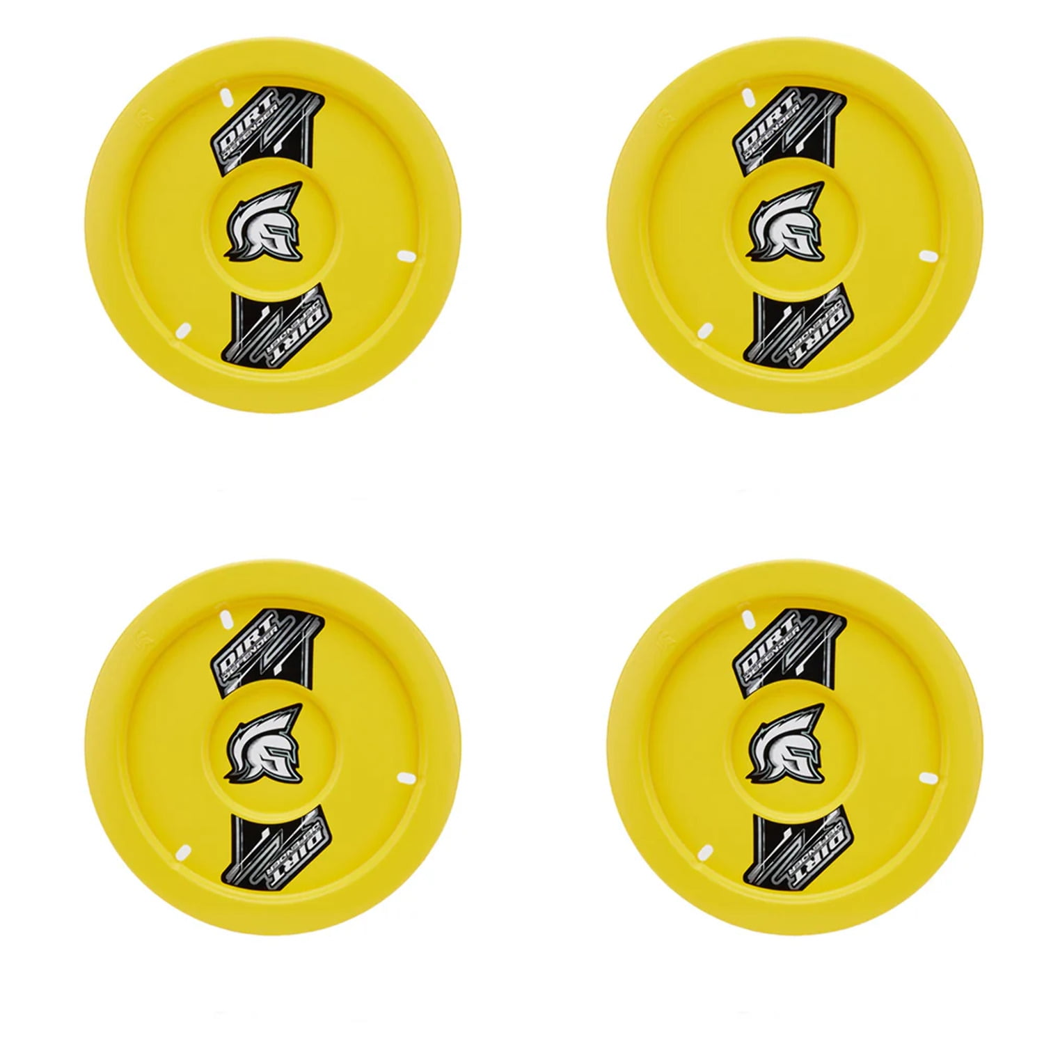 Dirt Defender 15 x 8 Gen II Solid Wheel Covers Mud Covers Yellow 4 Pack ...