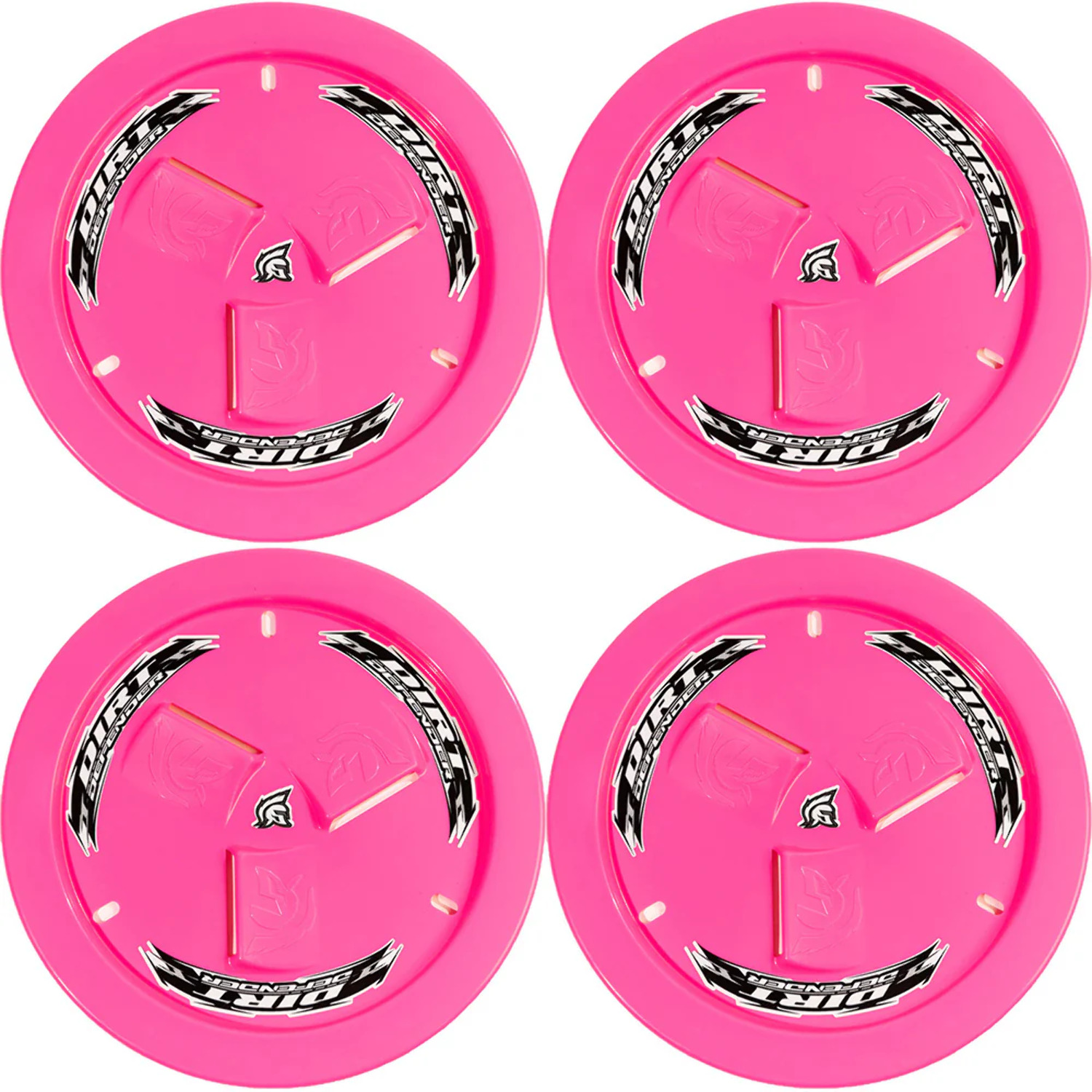 Dirt Defender 15 x 8 Vented Wheel Covers Mud Covers Neon Pink 4 Pack ...