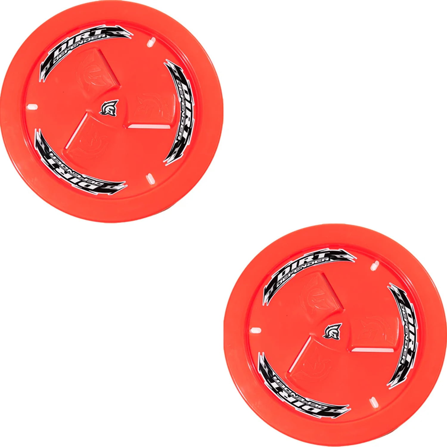 Dirt Defender 15 x 8 Vented Wheel Covers Mud Covers Neon Red 2 Pack ...