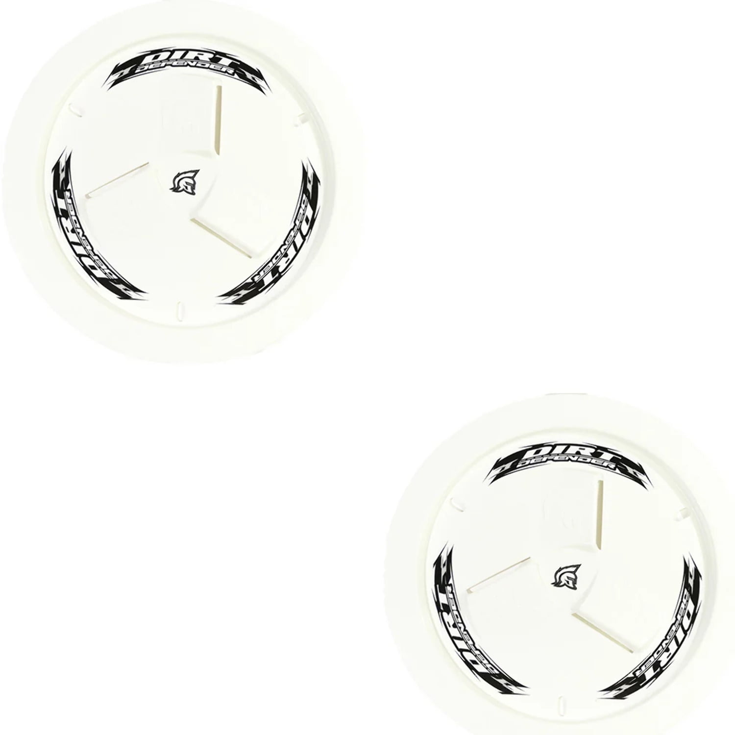 Dirt Defender 15 x 8 Vented Wheel Covers Mud Covers White 2 Pack ...