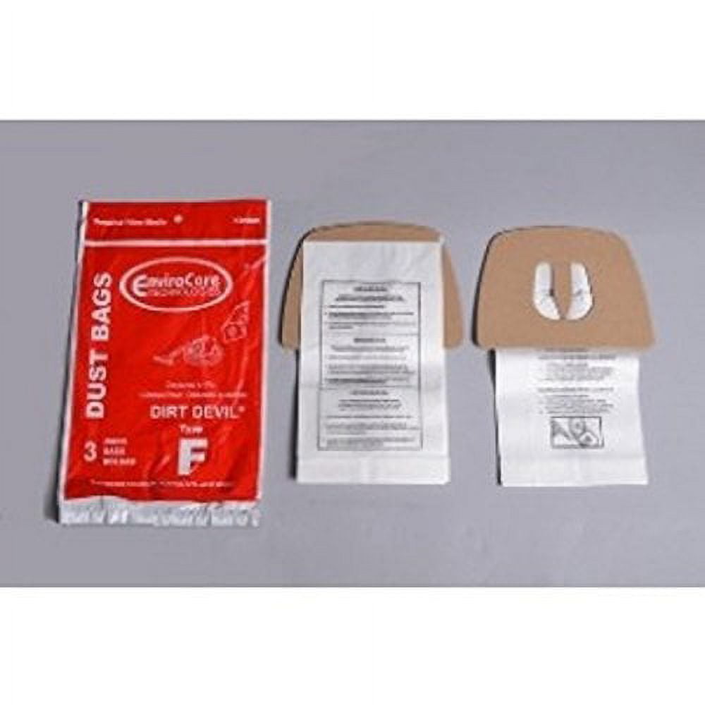 Compatible with Dirt Devil Canister Can Vac & Power Pak Type F Bags 3 ...