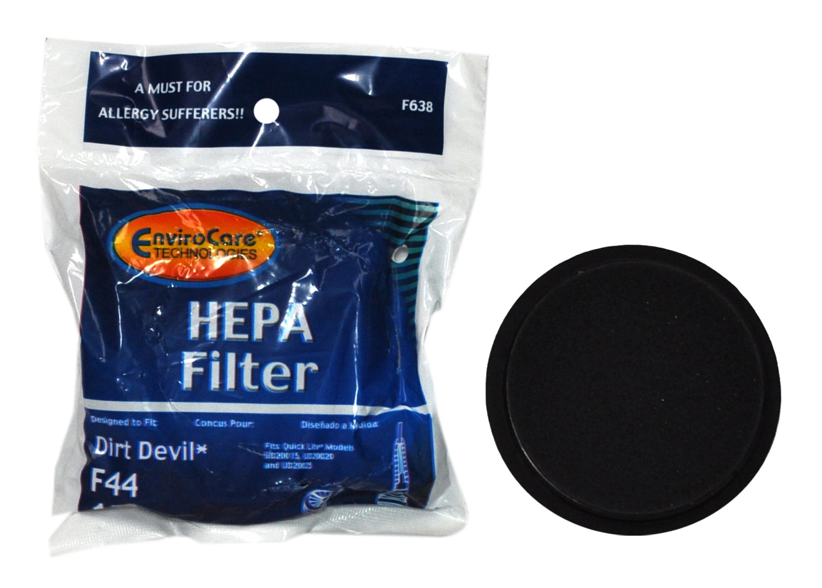 Dirt Devil F44 Cyclonic Bagless Upright HEPA Primary Filter F638 ...