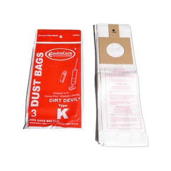 Dirt Devil Paper Bags K,3PK Broom Envirocare Part-120SW - Walmart.com
