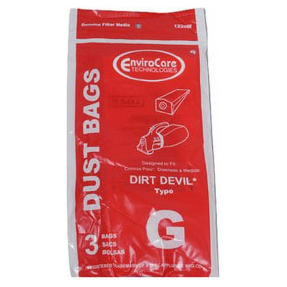 Dirt Devil, Royal Handheld Vacuum Type G Bags, 3 Pack Fits Multiple ...