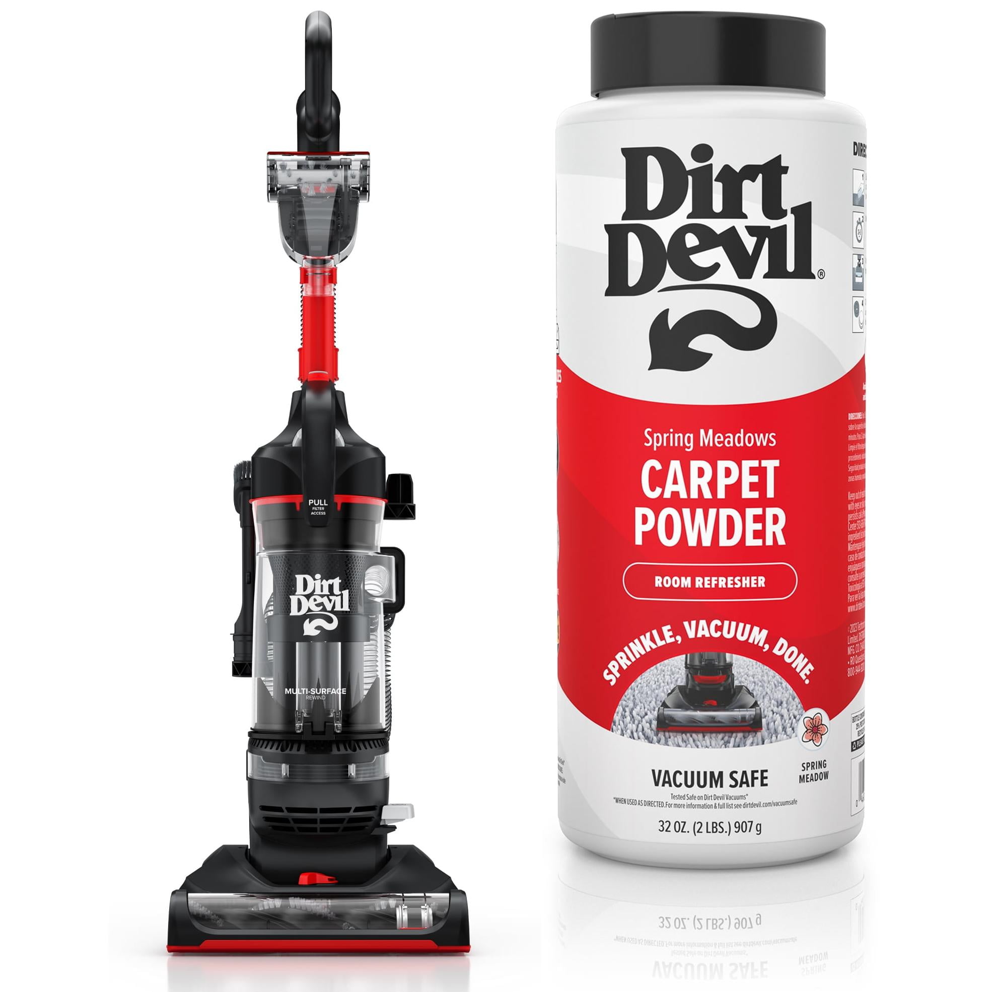 Dirt Devil Upright Vacuum, Multi-Surface Rewind Bagless, Pet Friendly & Dirt Devil Fresh Room ...