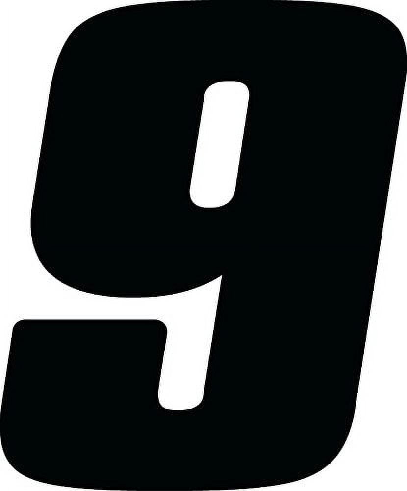Dirt Digits Black High-Gloss Precision Die Cut Vinyl Number 9 Pack of 3 ...