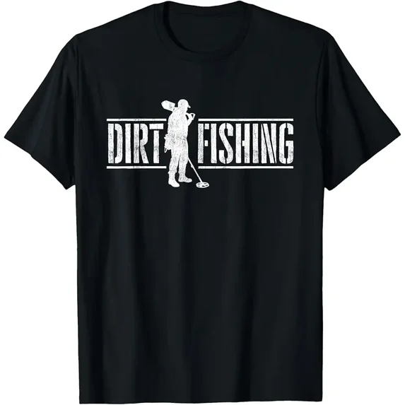 Dirt Fishing Metal Detecting Treasure Hunter Unisex Short Sleeve ...