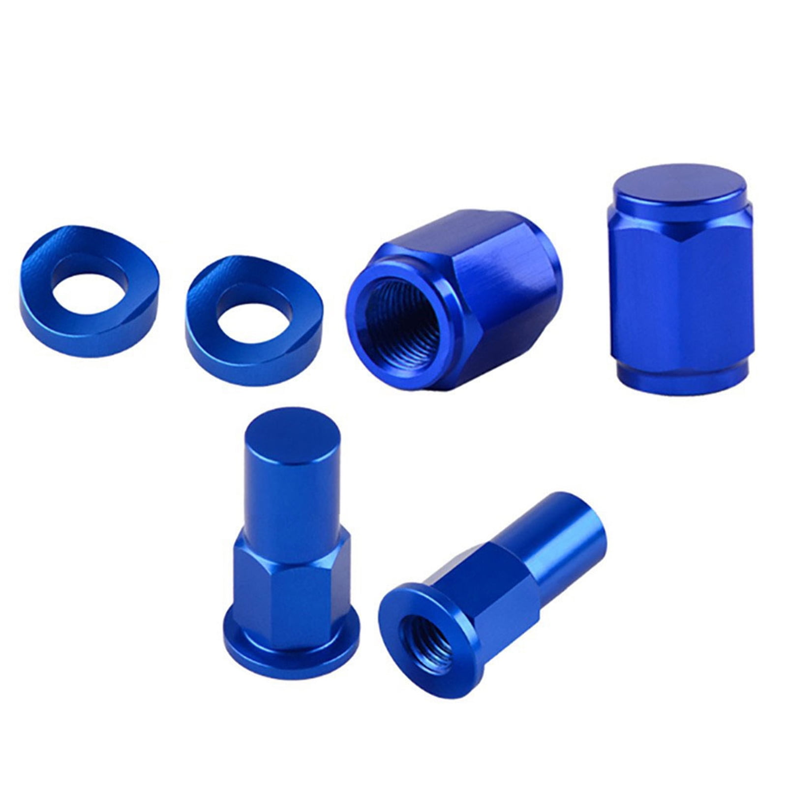 Dirt Pit Bike Aluminium Tire Air Clamp Screw Rim Lock Nut Spacer Valves ...