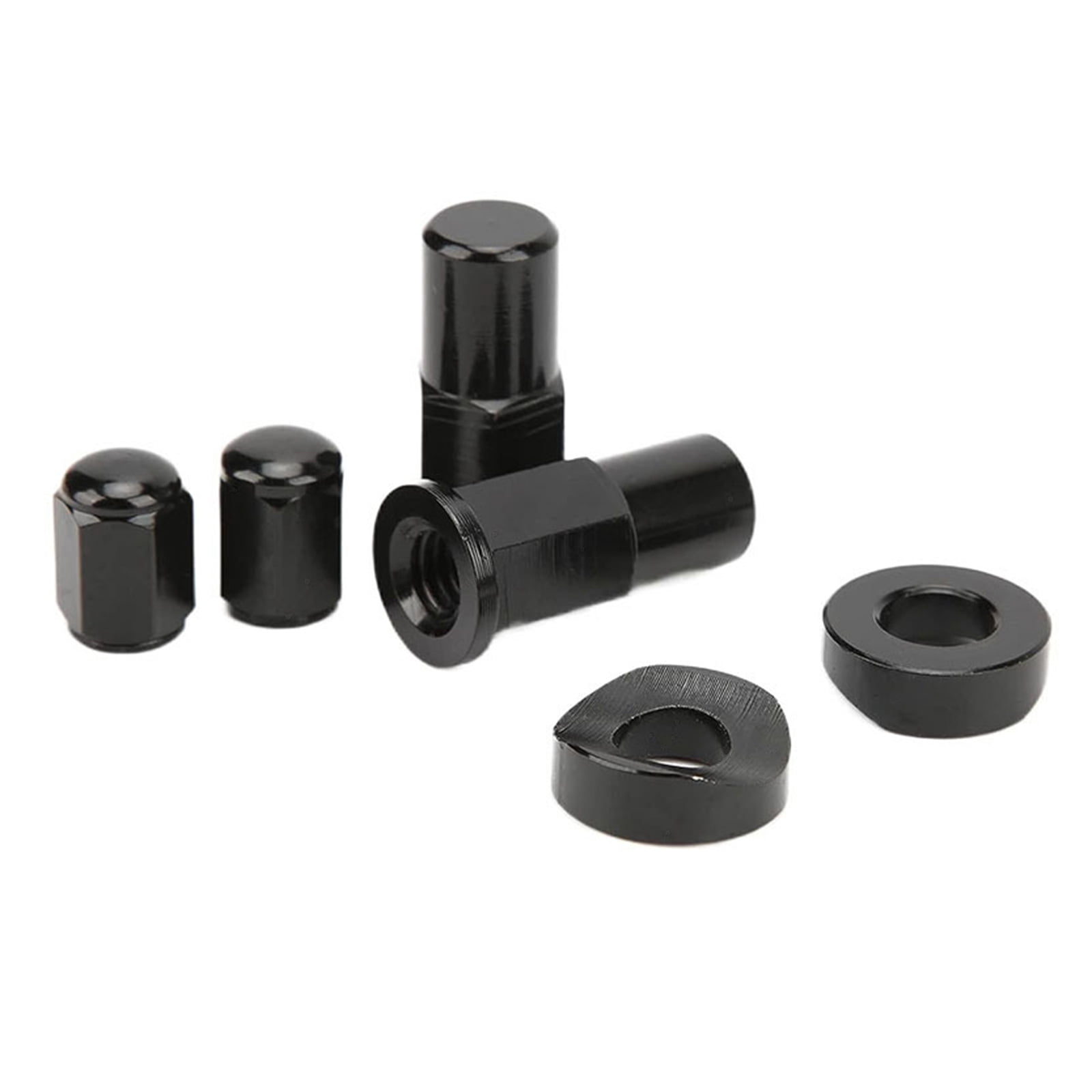 Dirt Pit Bike Aluminium Tire Air Clamp Screw Rim Lock Nut Spacer Valves ...