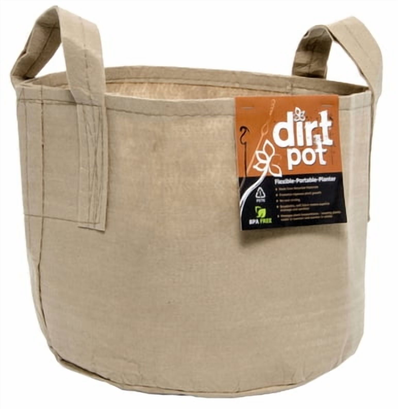 Dirt Pot Tan 300 Gal w/Handle - Walmart.com