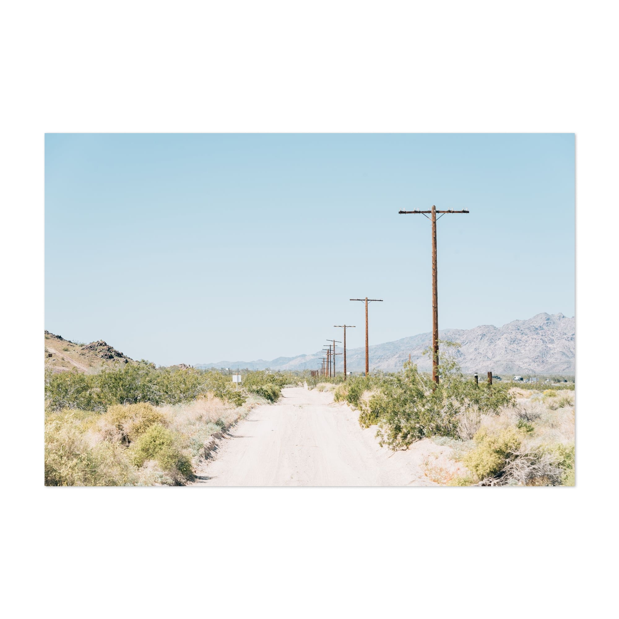 Dirt Road, Desert Center 01 - California Photography Desert Cactus ...