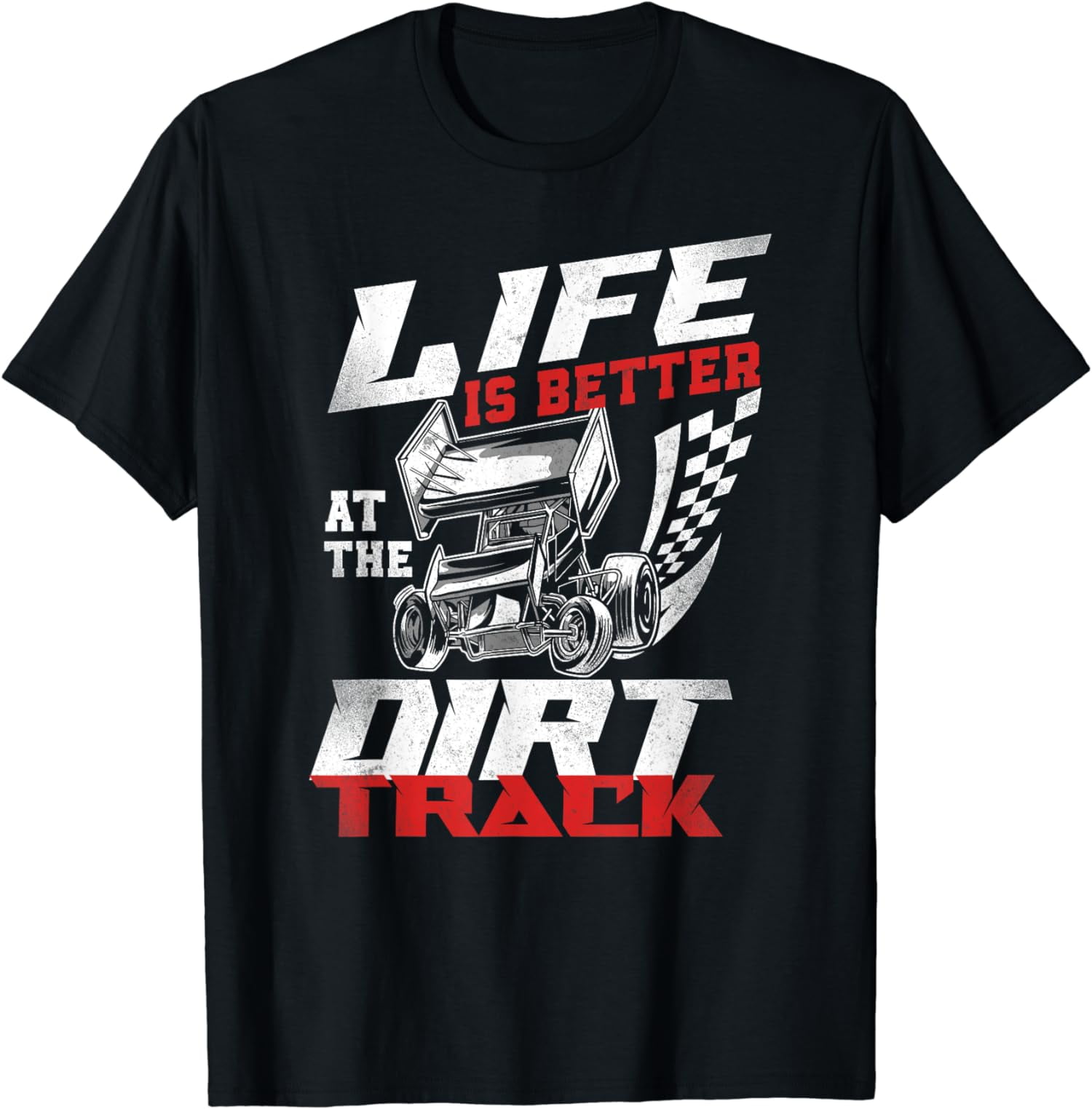 Dirt Track Racing Race Sprint Car Vintage T-Shirt - Walmart.com