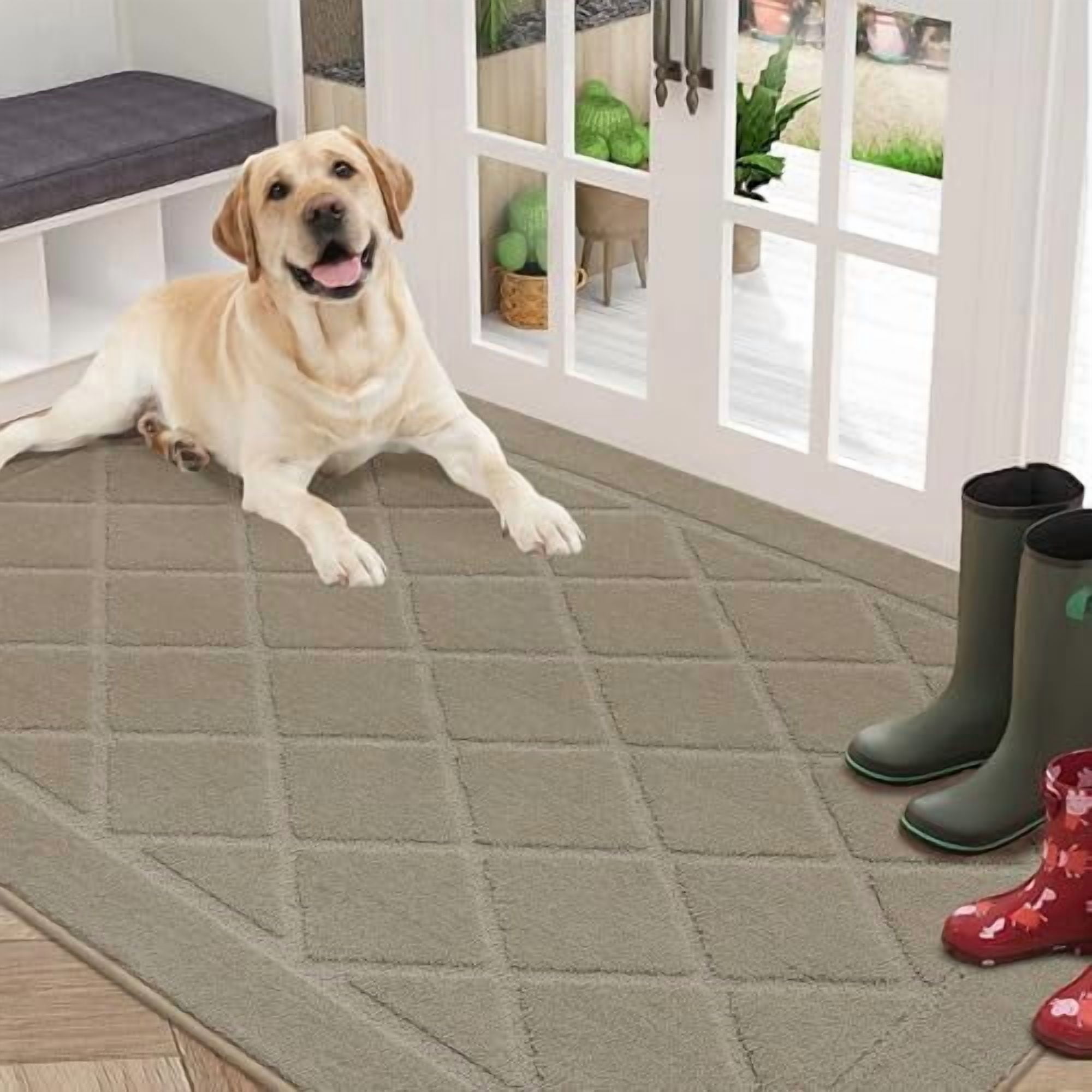 Dirt Trapper Door Mat 36" x 60", Doormat Non-Slip Entryway Rugs ...