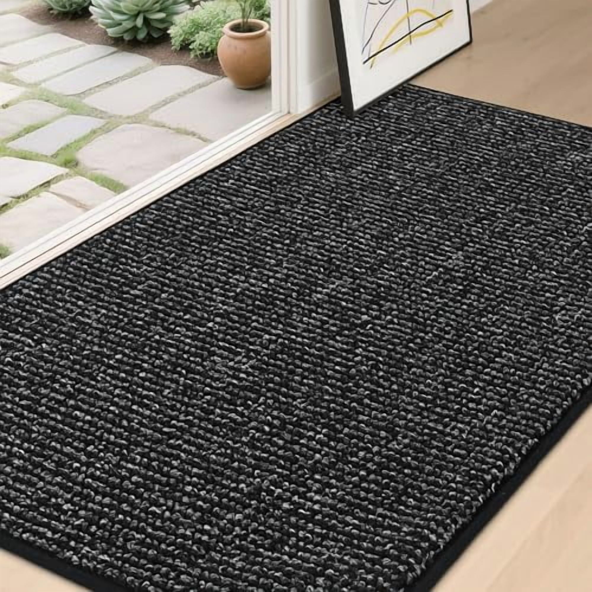 Dirt Trapper Door Mat 36" x 60", Non-Slip Washable Doormats Entrance ...