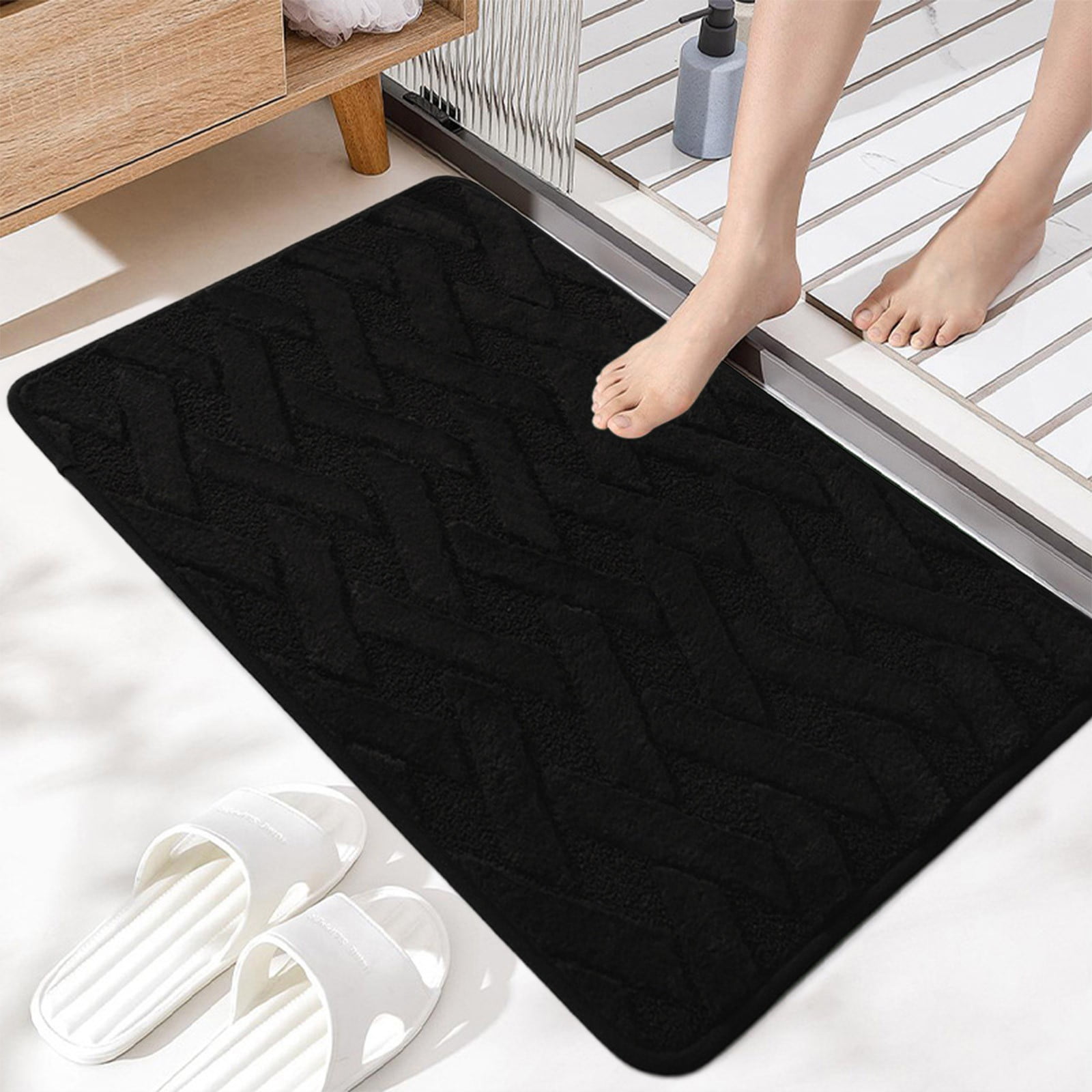Dirt Trapper Door Mat, Non-Slip Machine Washable Entry Rug, Shoe ...