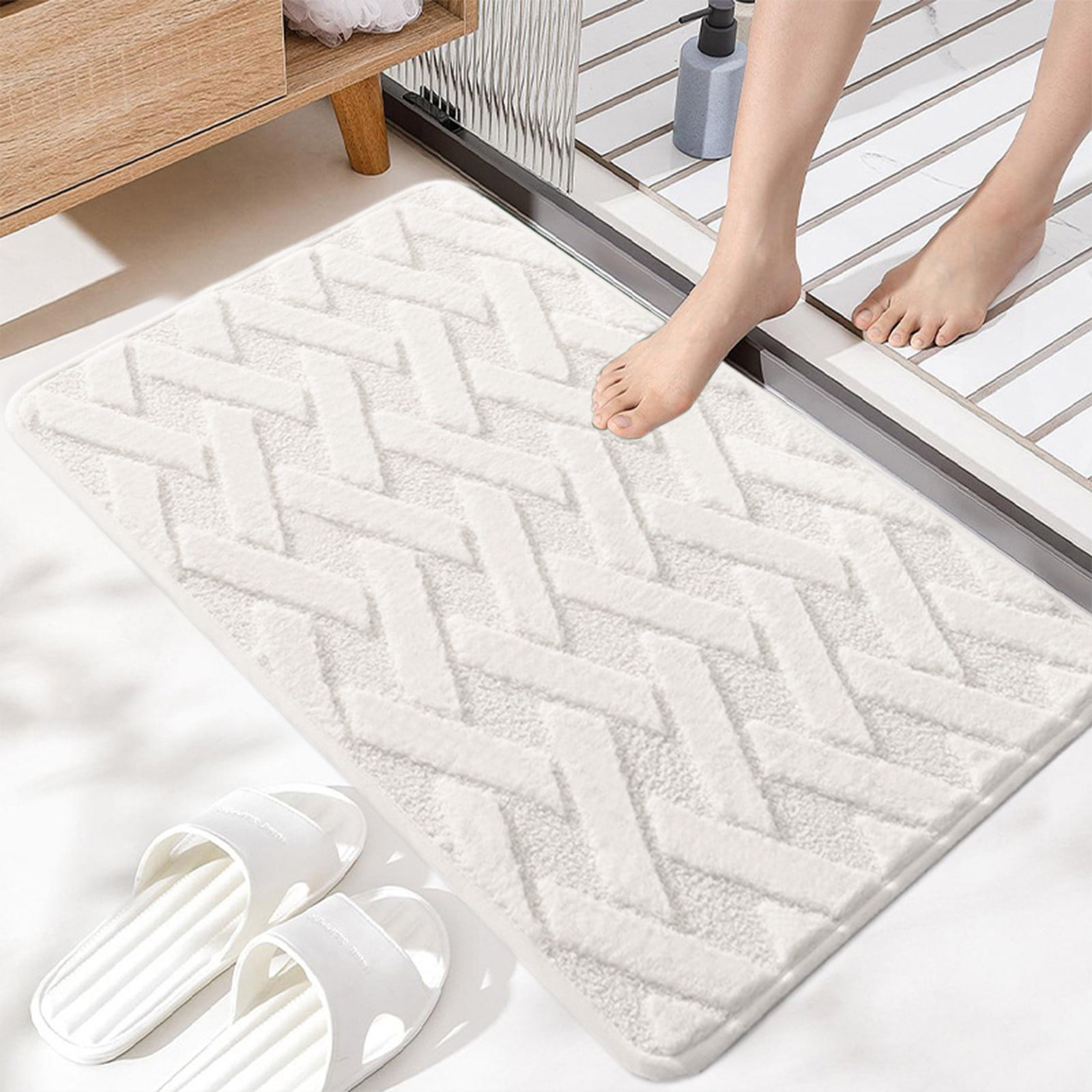 Dirt Trapper Door Mat, Non-Slip Machine Washable Entry Rug, Shoe ...