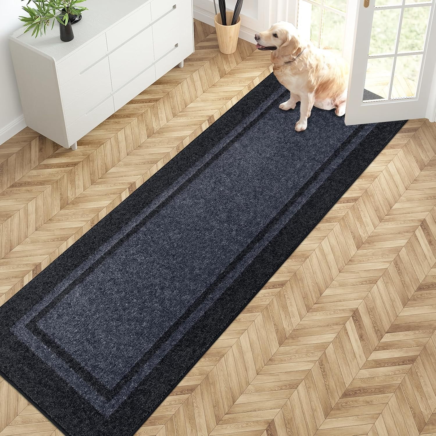 Dirt Trapping Door Mat 20" x 32", Non-Slip/Skid Machine Washable ...
