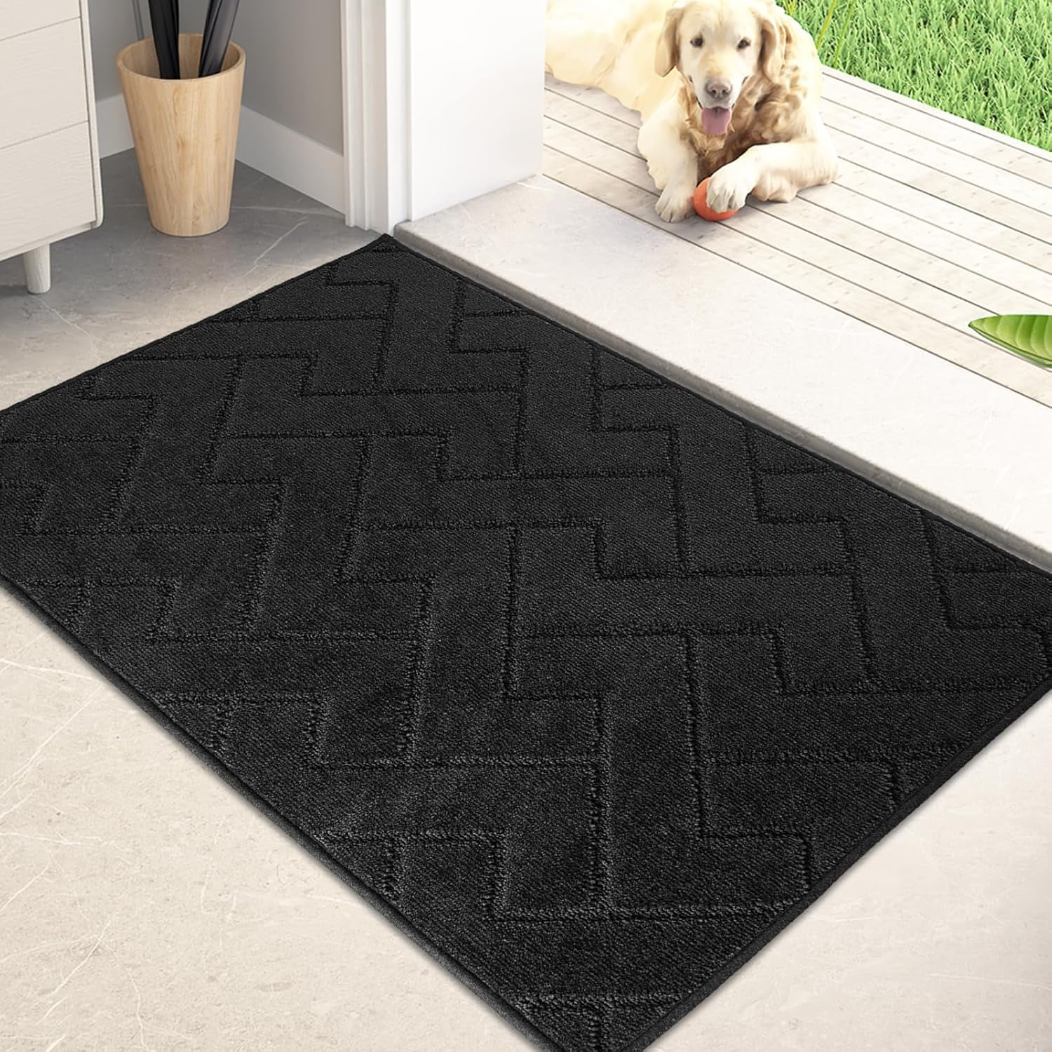 Dirt Trapping Door Mat 32" x 70", Non-Slip Machine Washable Entry Rug ...
