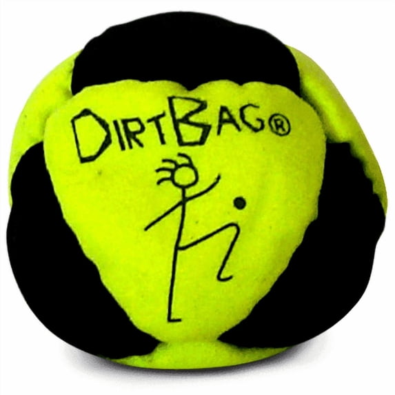 DirtBag Classic Footbag - Blue & Black Suede Hacky Sack - Slow Speed ...