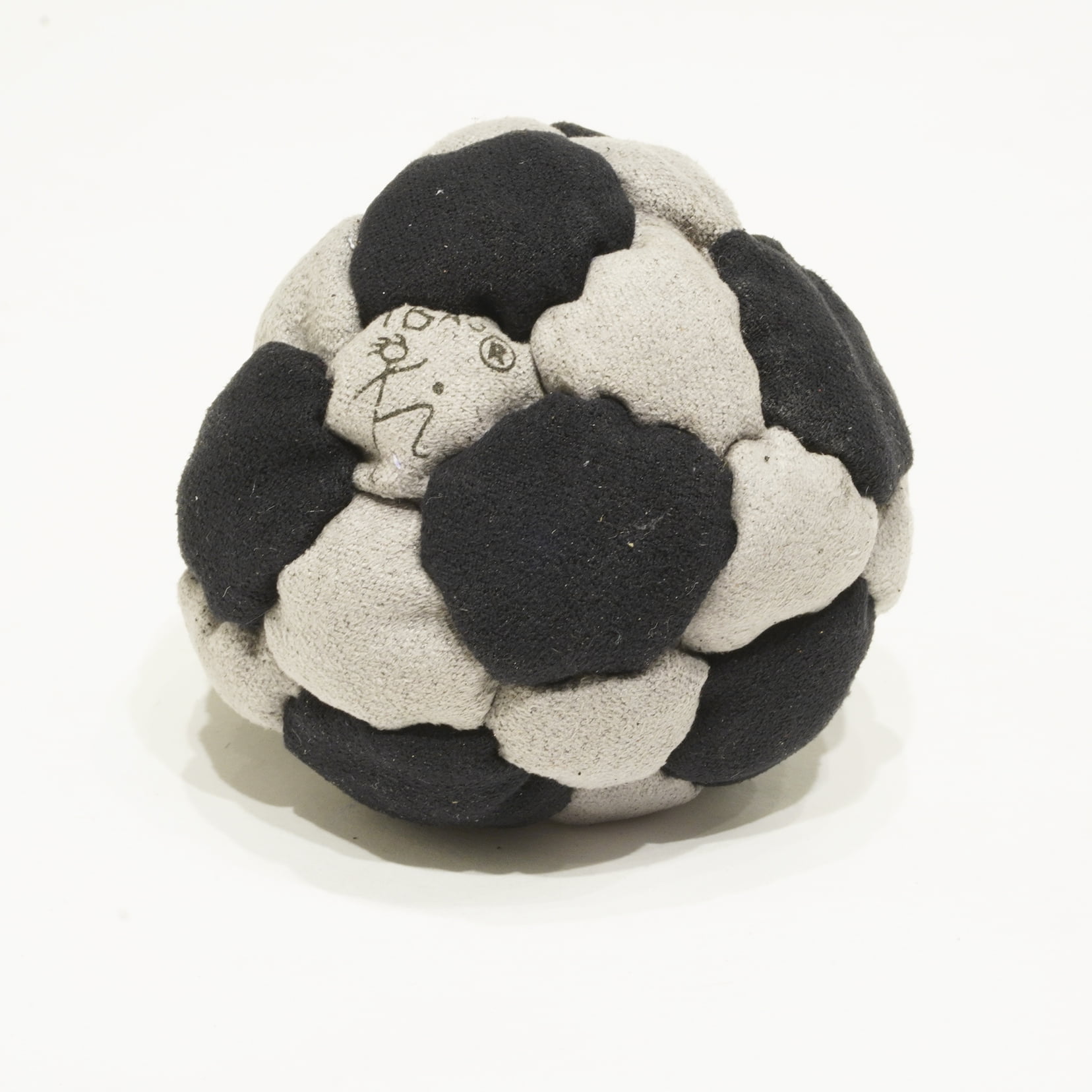 Dirtbag Footbag 32 Panel (Hacky Sack) Black and Gray - Walmart.com