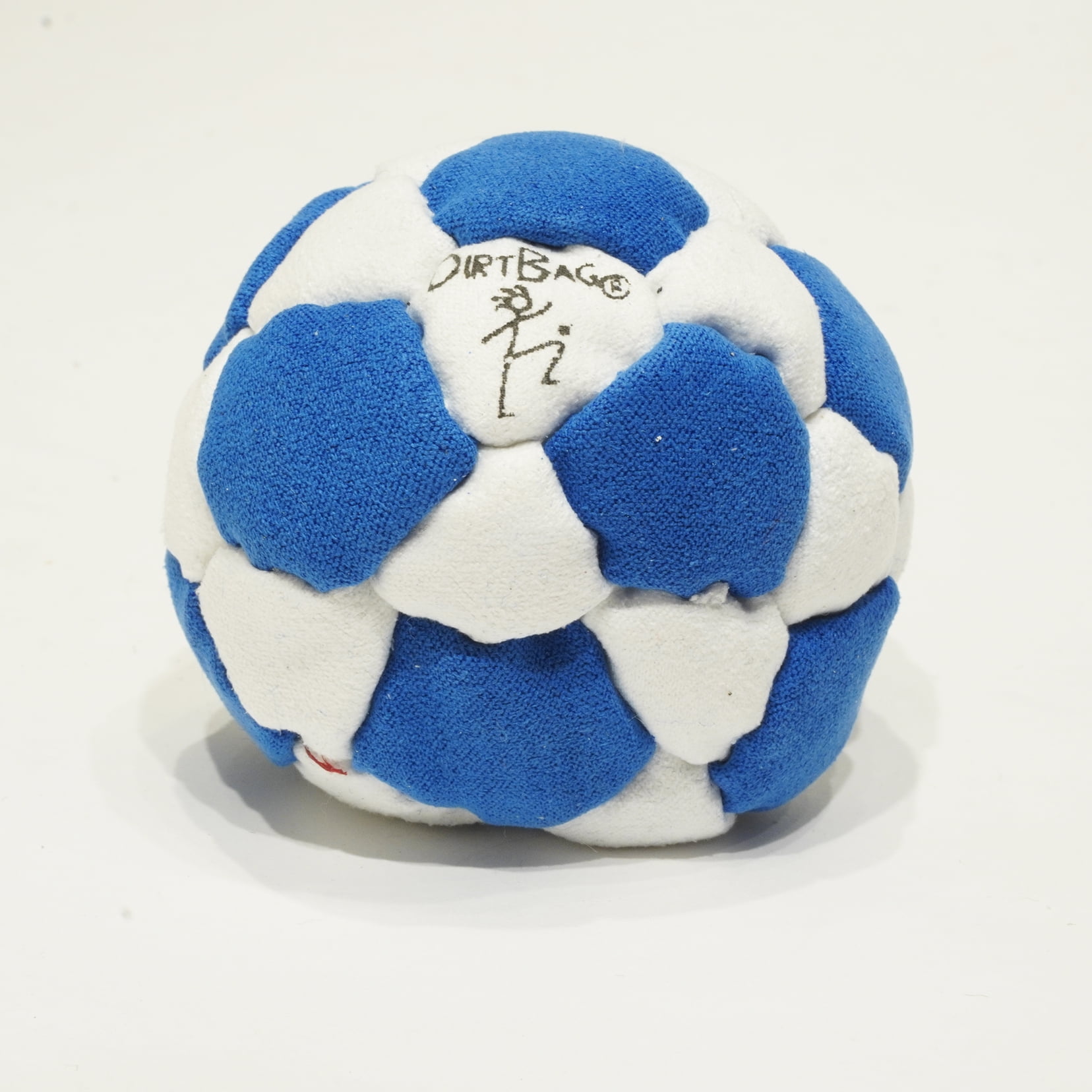 Dirtbag Footbag 32 Panel (Hacky Sack) White and Blue - Walmart.com