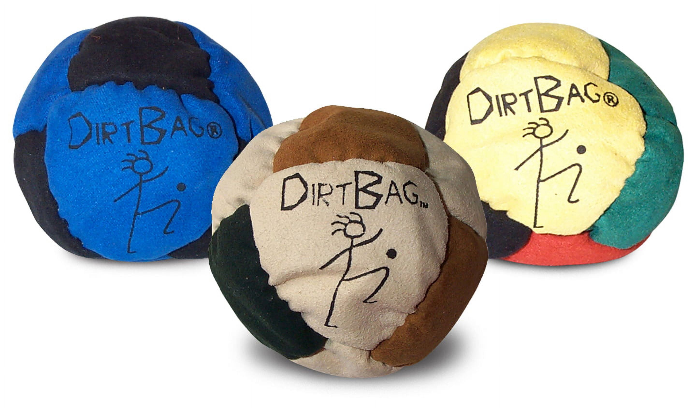 Dirtbag Footbag Hacky Sack 3 pack - Assorted colors - Walmart.com
