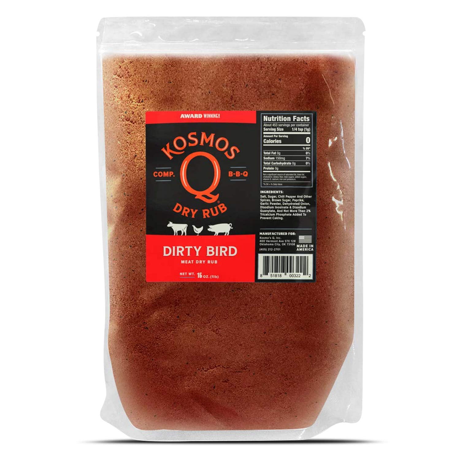 Dirty Bird BBQ Rub | Savory Blend | Great on Ribs, Chicken, Pork ...