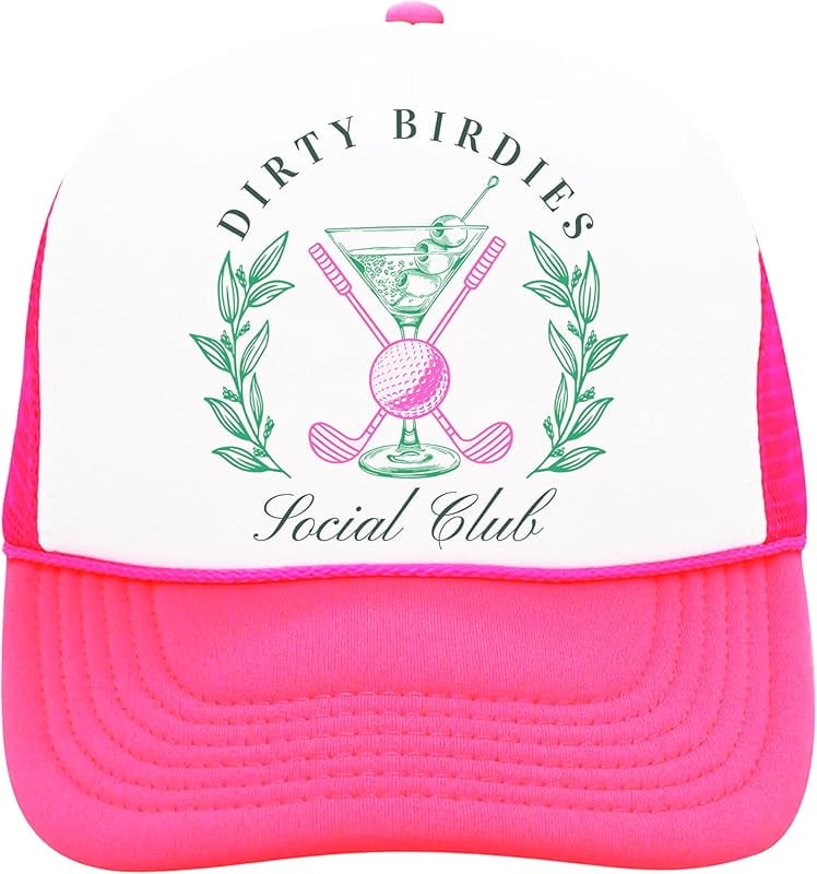 Dirty Birdies Social Club Funny Golf Women's Classic 5 Panel Mesh Snap ...