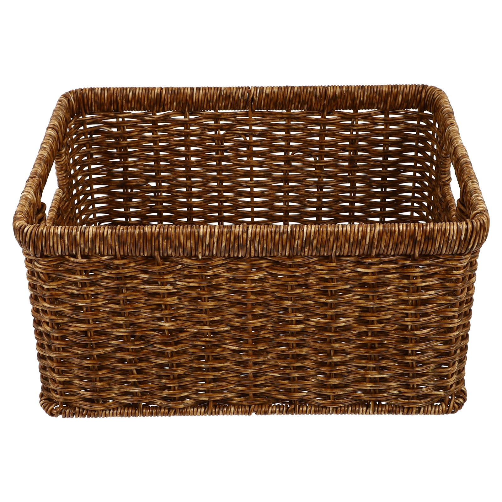LIOOBO Handwoven Basket Sundry Receiving Basket Brown 1Pack - Walmart.com