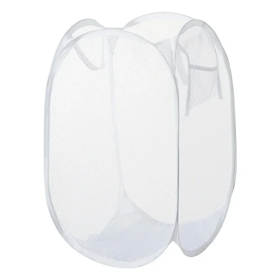 Dirty Clothes Basket Skeleton Ventilated Foldable Easy Storage Portable ...