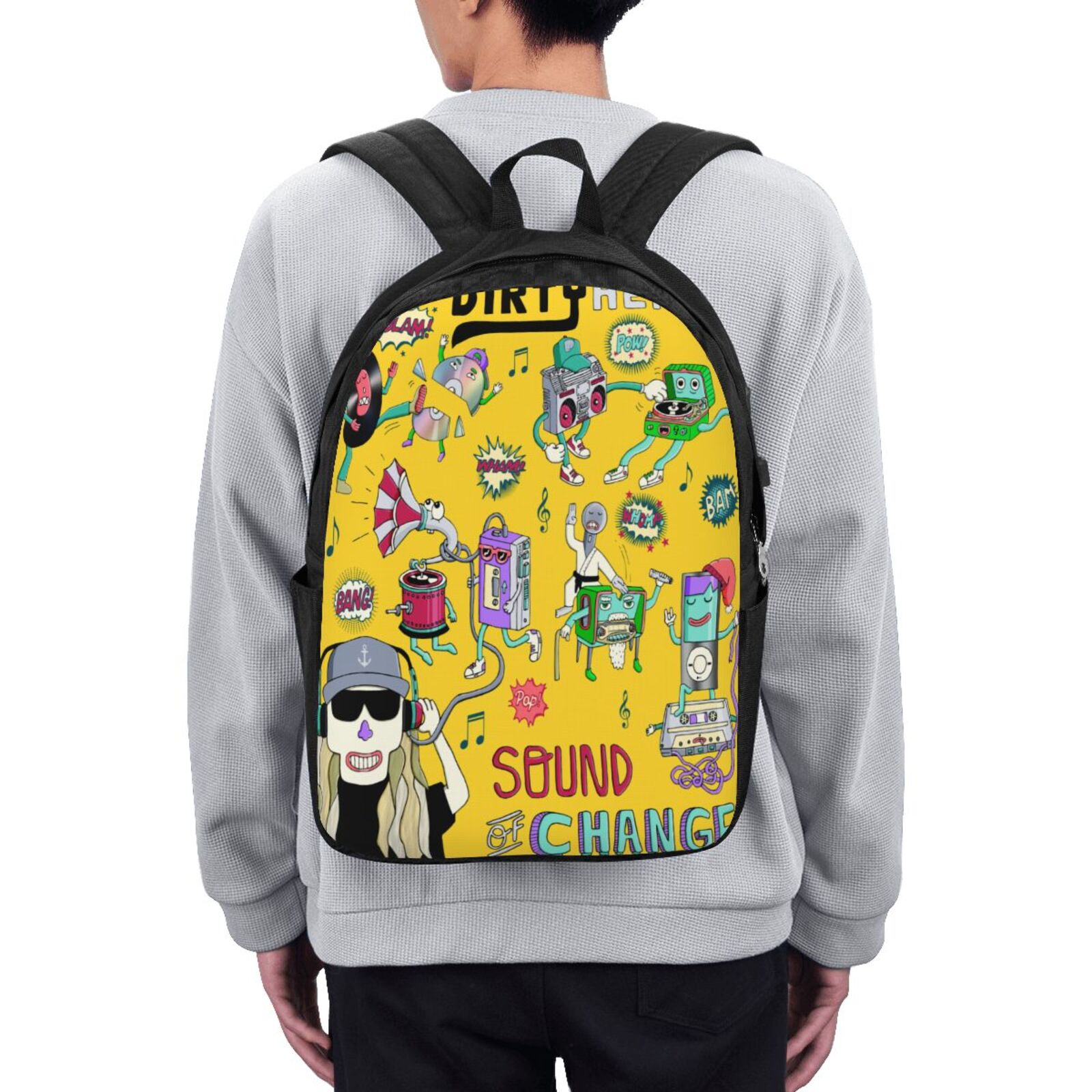 Dirty Heads Travel Laptop Backpack Water Resistant Anti-Theft Bag With ...