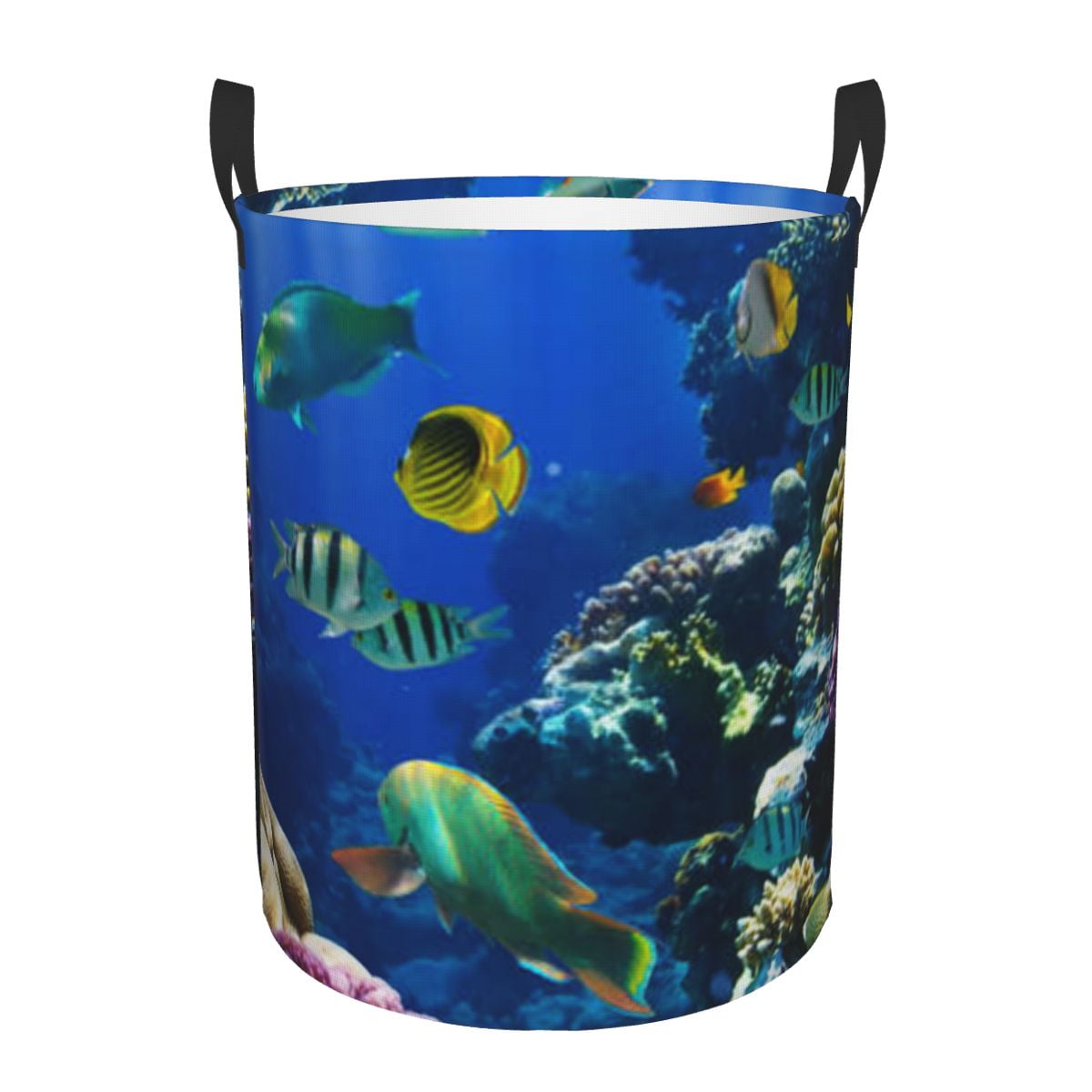 Dirty Laundry Basket Sea Underwater Colorful Coral Reef Folding ...