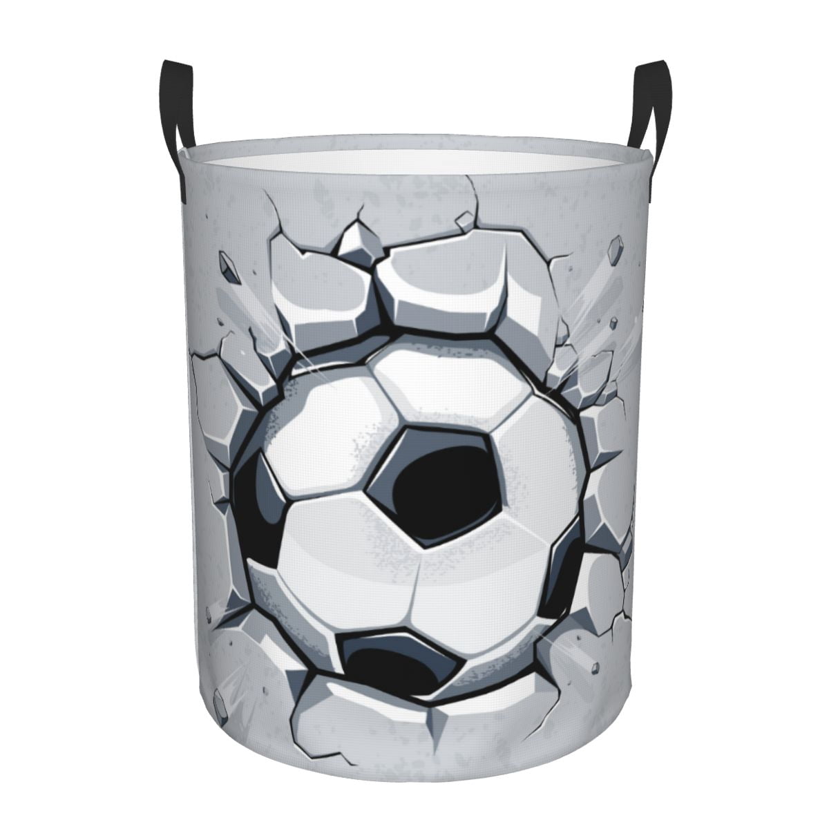 Dirty Laundry Basket Soccer Ball Breaking Wall Folding Clothing Storage ...