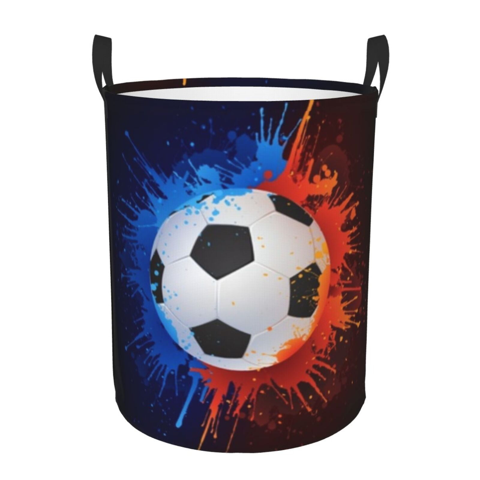 Dirty Laundry Basket Soccer Ball Breaking Wall Folding Clothing Storage ...