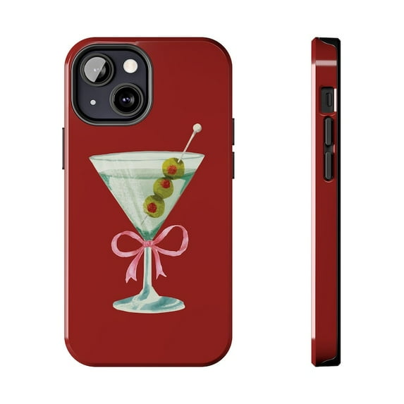 Dirty Martini Cocktail Minimalist Phone Case for iPhone 11 12 13 14 15 ...