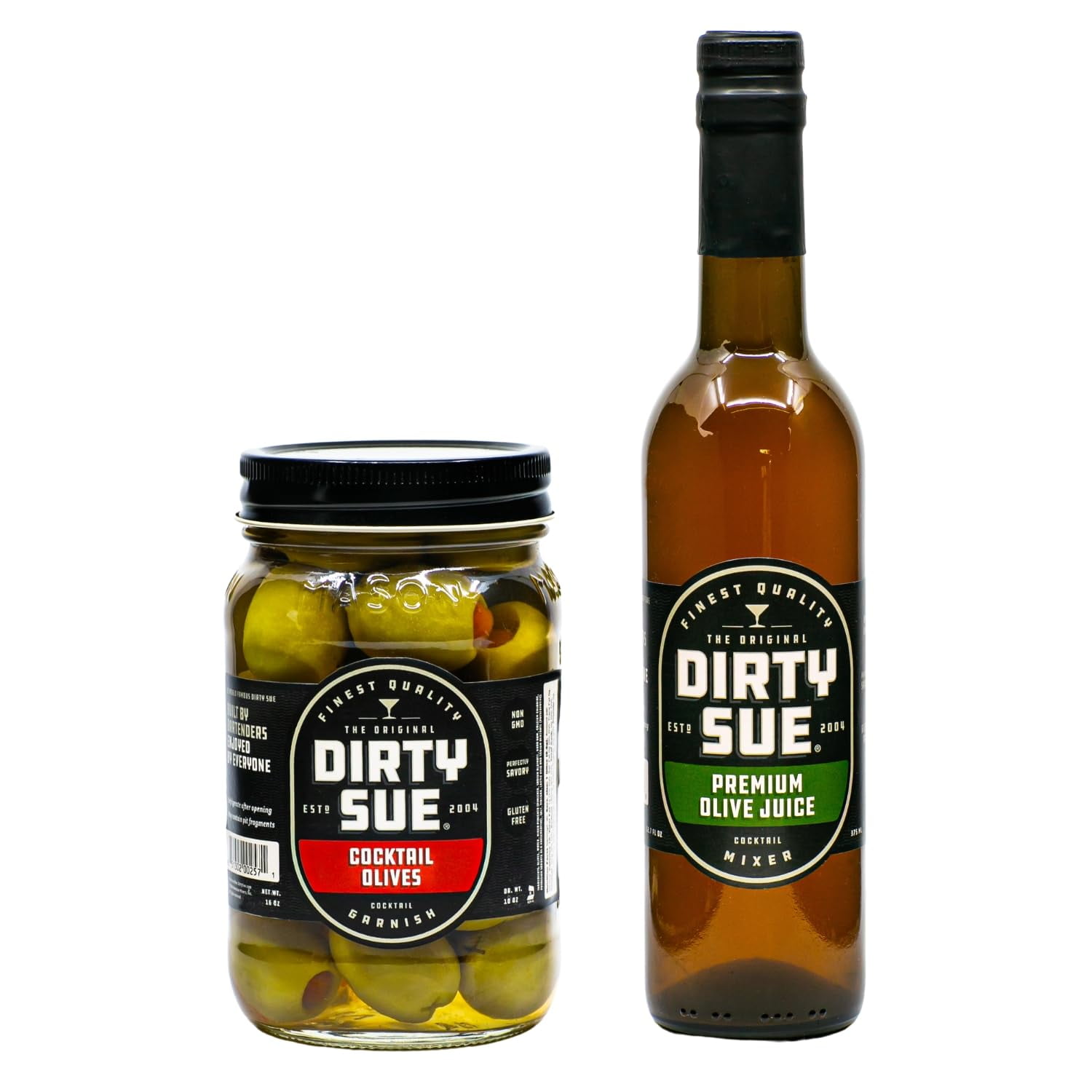 Dirty Sue 375 mL Olive Juice and 16 Ounce Stuffed Olive or Onion Combo ...