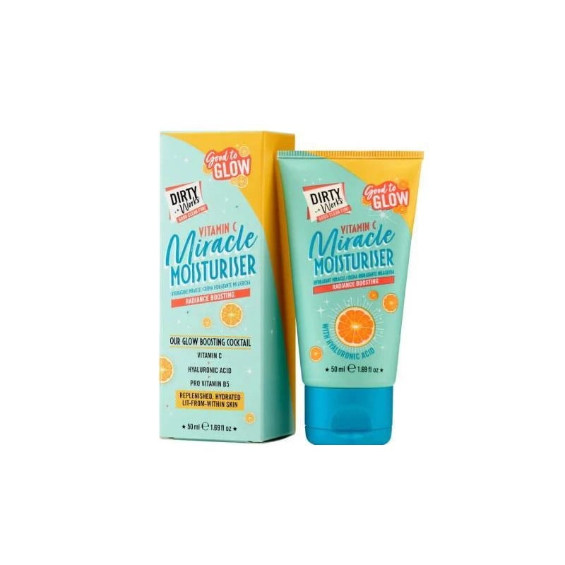 DIRTY WORKS Good to Glow Vitamin C Moisturizer, 1.69 oz, Hyaluronic ...