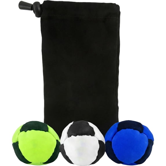 Dirtybag Footbag Set with Pouch, 3 Handmade Footbag Sacks, Durable ...