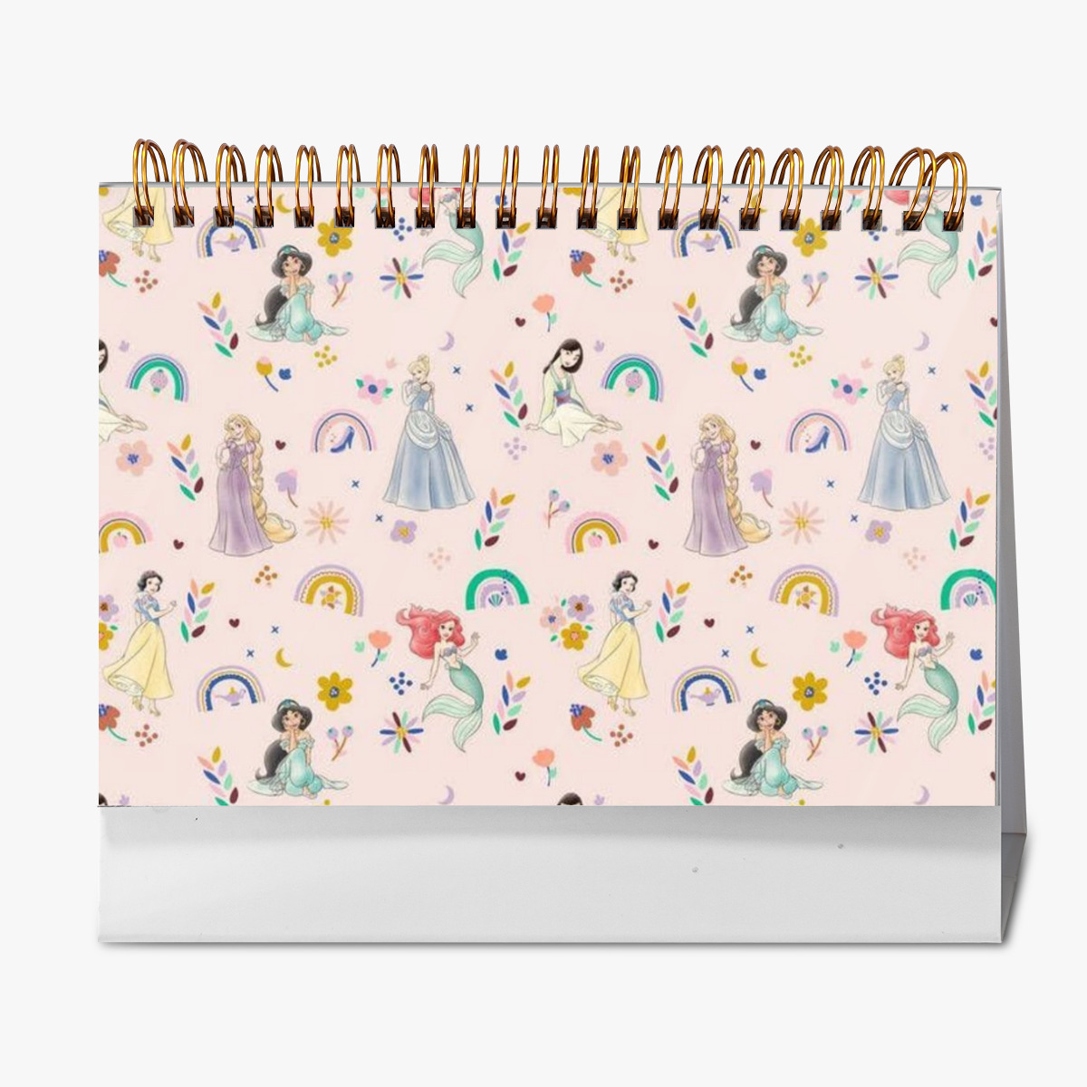 Dis-ney Princess 2025 Calendar - Cartoon Desktop Calendar Thick Paper ...