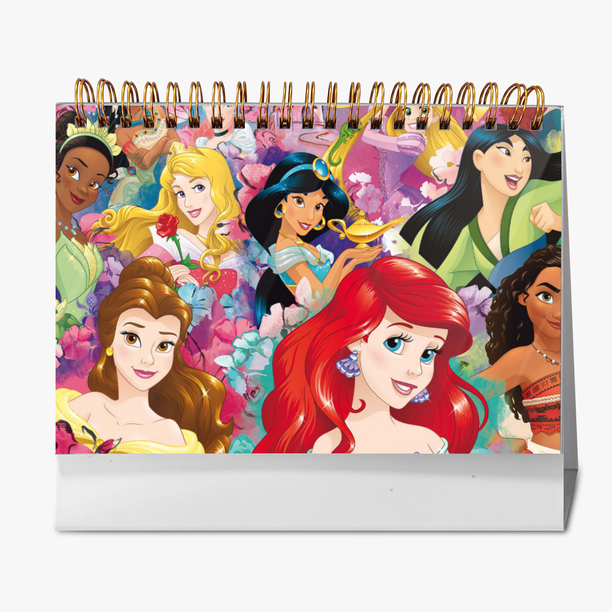 Dis-ney Princess 2025 Calendar - Cartoon Desktop Calendar Thick Paper ...