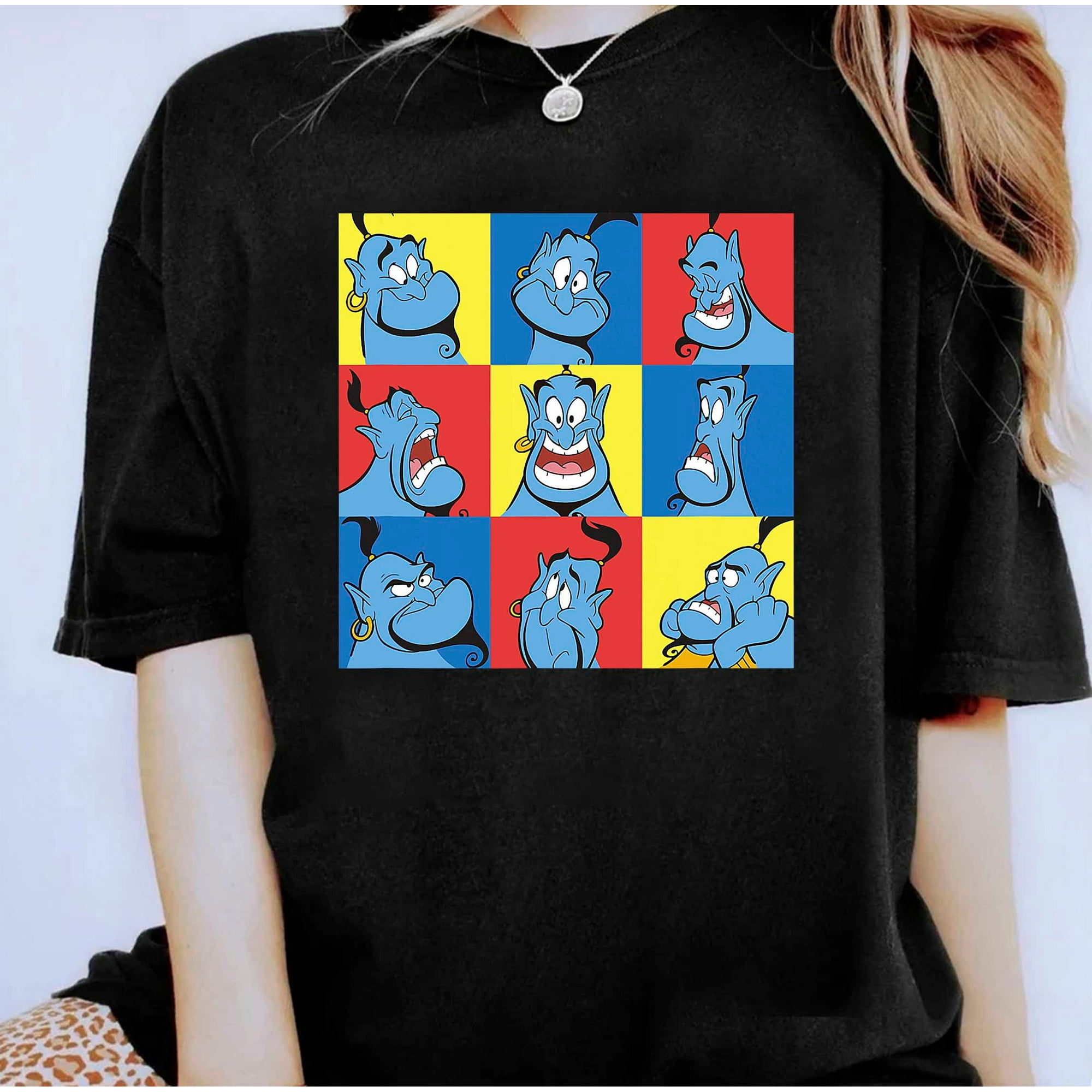 DisNey Aladdin Genie Portrait Agrabah Fill T-Shirt Family Vacation Trip ...