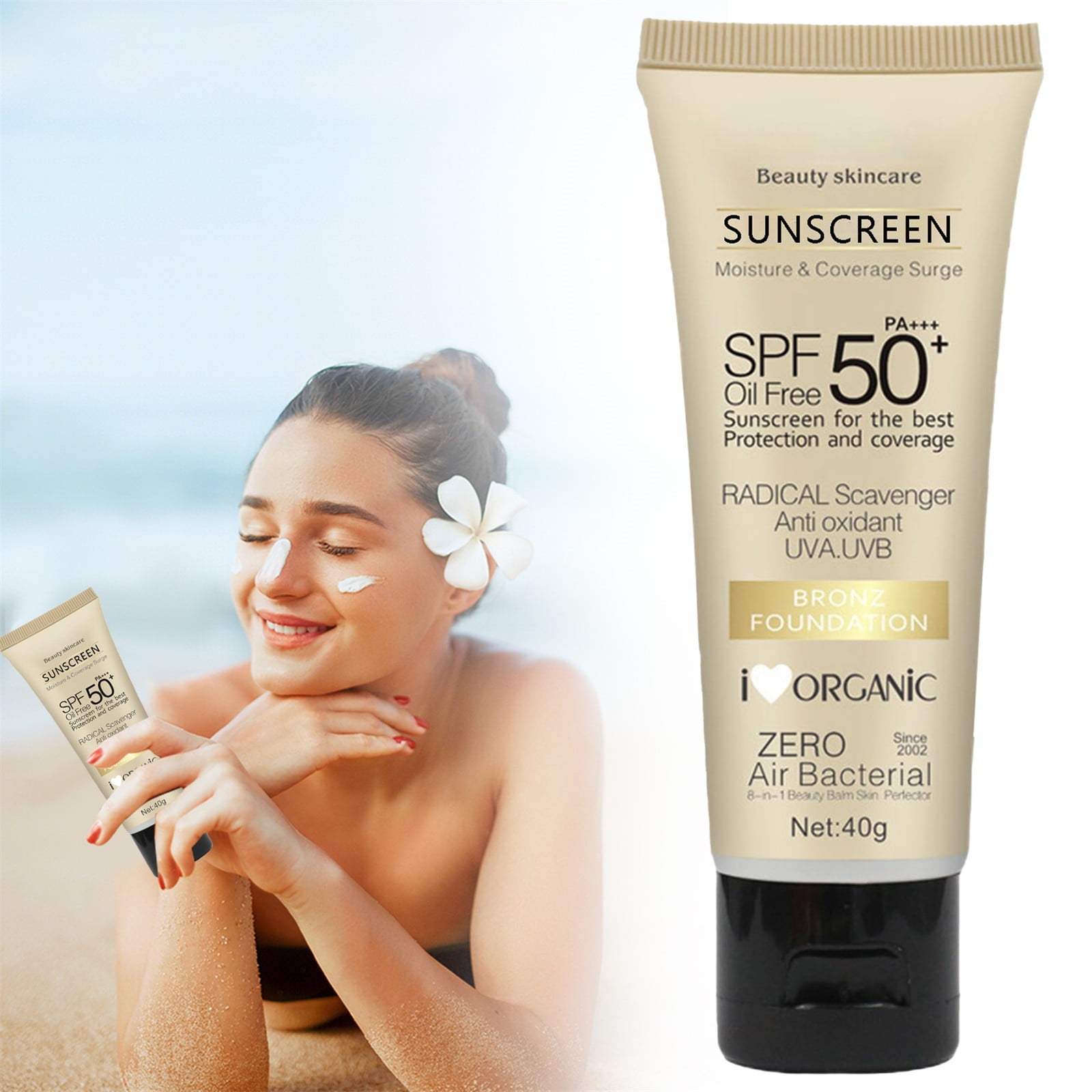 Disaar Natural Face & Body Moisturizer SPF 50 - Korean Tinted ...