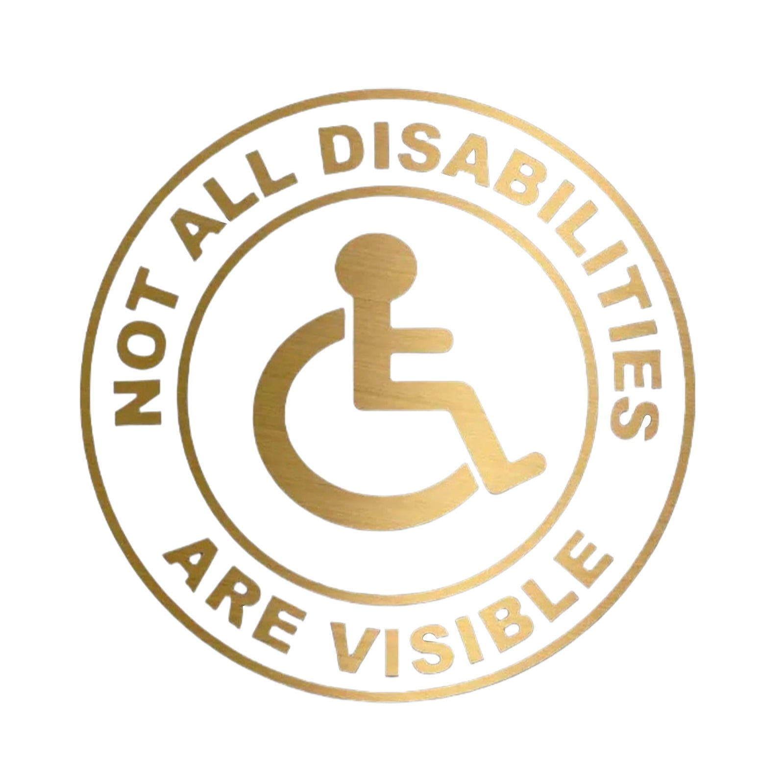 Not All Disabilities are Visible Sticker â Handicap Accessibility ...