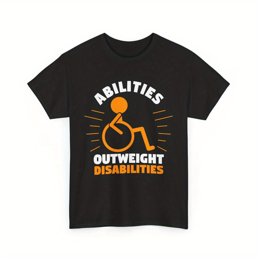 Disability Awareness | Abilities Outweight Disabilities T-Shirt 美国本地烫画 ...
