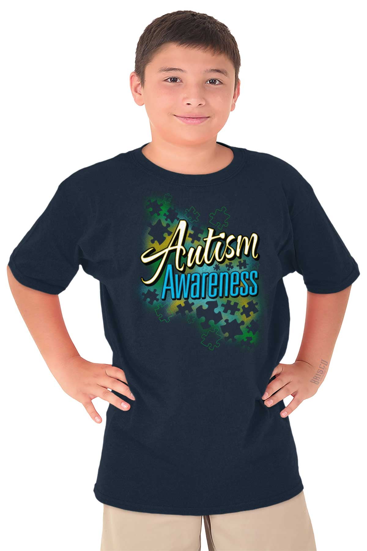 Disability Awareness Autism 5k Run Crewneck T Shirts Boy Girl Teen ...