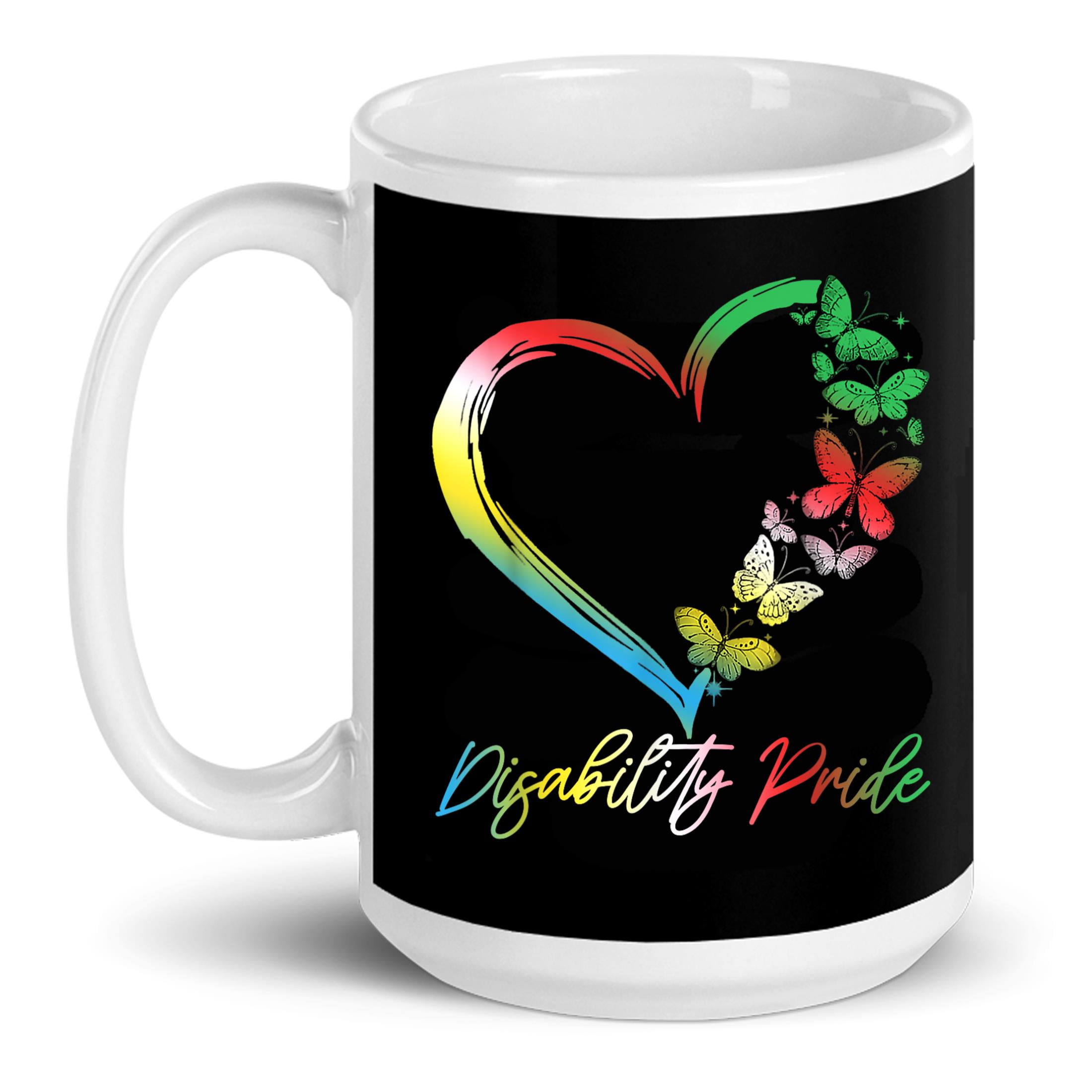 Disability Pride Flag Disabled Pride Month Awareness Gift Ceramic Mug ...