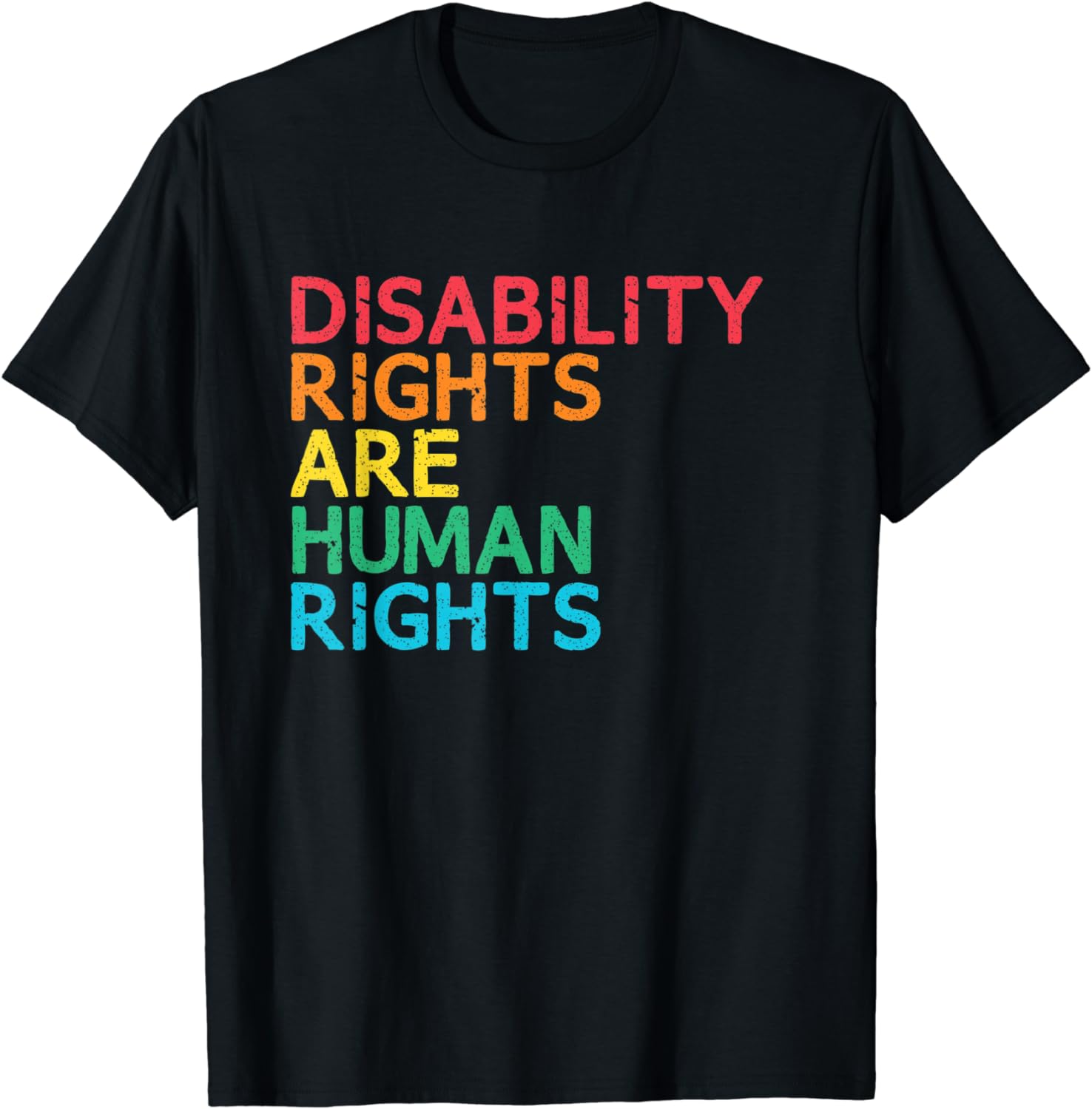 Disability Rights Human Rights Disabled Freedom Handicap Cotton T-Shirt ...